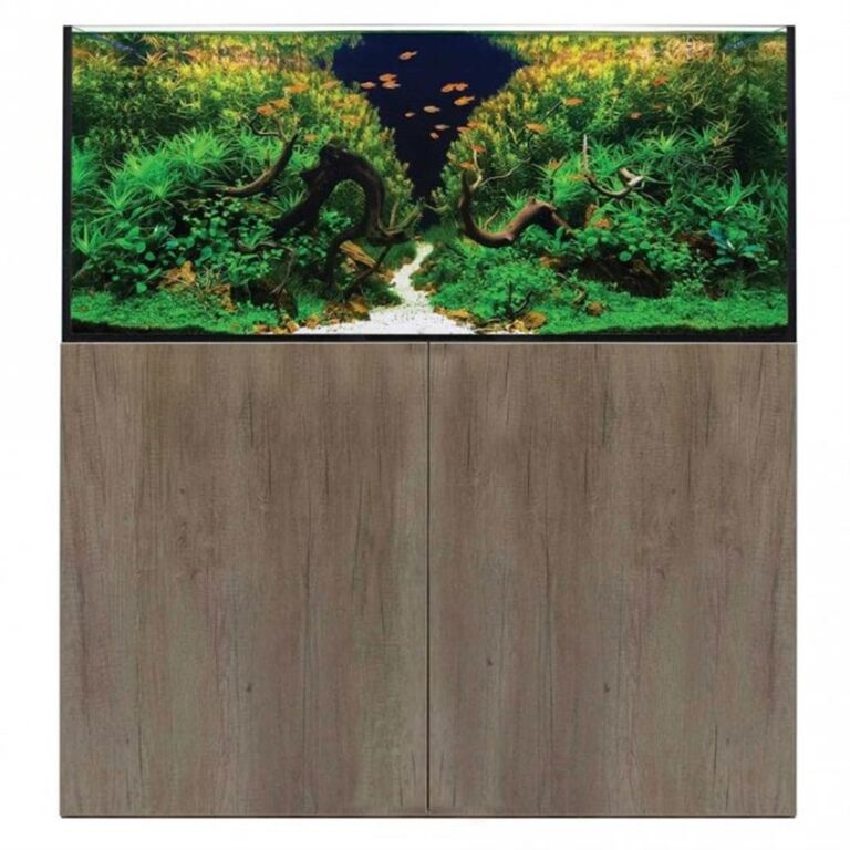 Aqua One AquaSys 300 Grey Nebraska Oak Aquarium and Cabinet Abyss ...